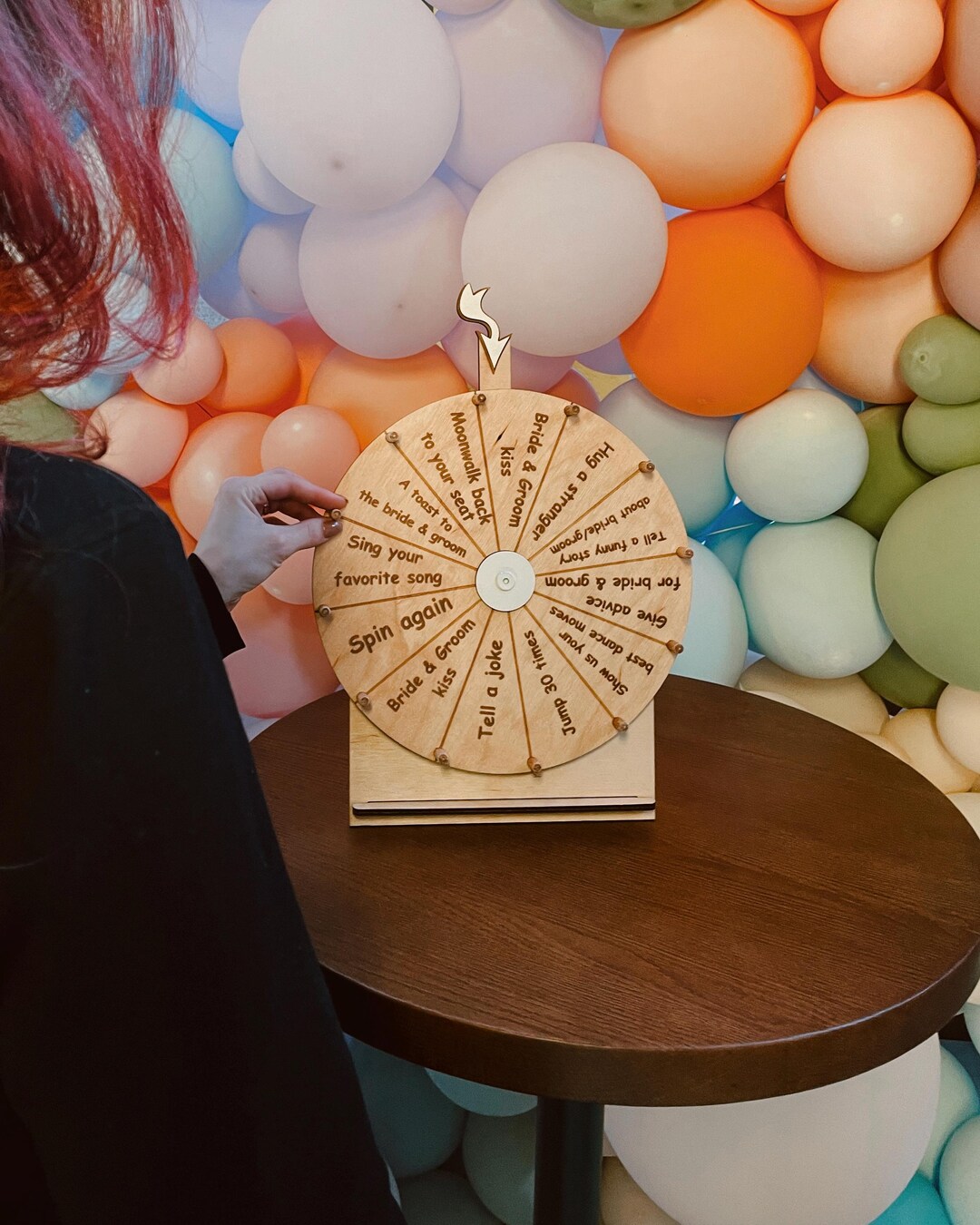 Wedding Custom Spin Wheel Game , Holiday Activity for Family ...