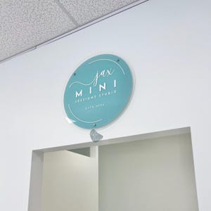 Custom Business Logo Sign, Blush Wall Decor, 3D Acrylic Sign, Office ...