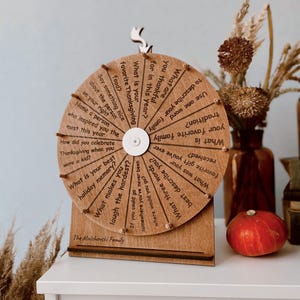 Thanksgiving Wheel of Fortune Game, Prize Win Game, Party & Family Fun ...