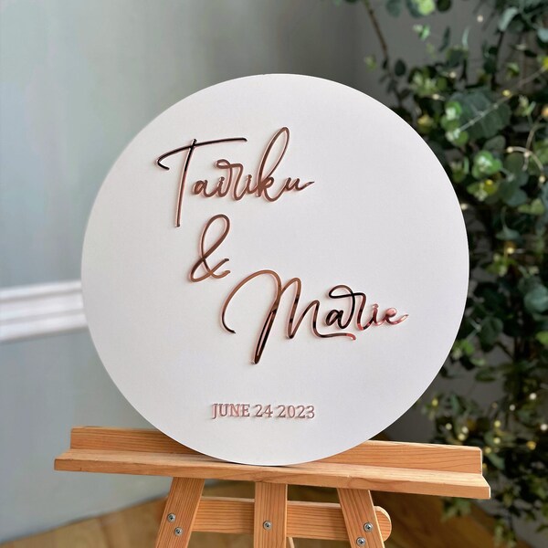 Rose Gold Circle Wall - Etsy