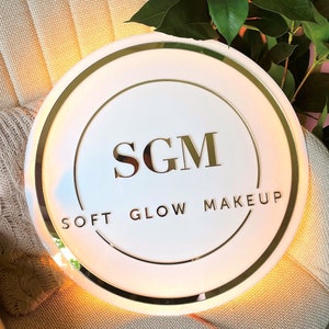 Led Light Sign for Business Custom Salon Logo Business Sign Backlit ...