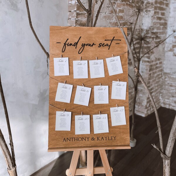 Seating Board - Etsy