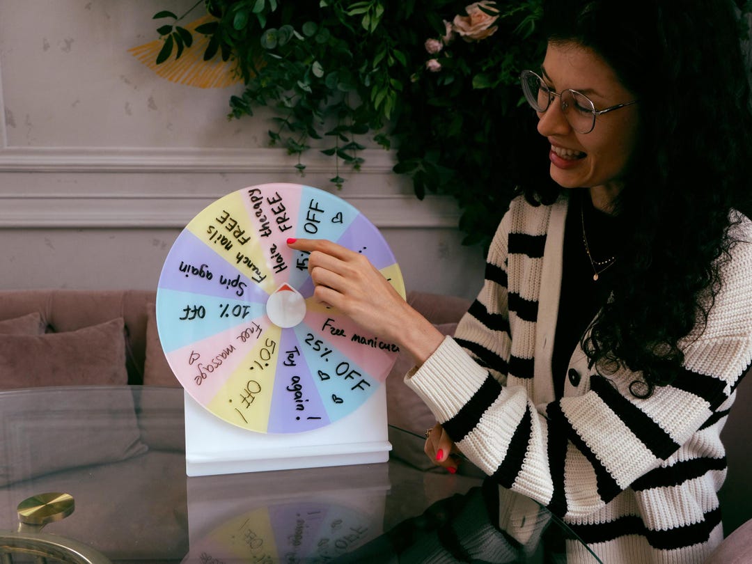 Custom Spin and Win Wheel Game, Wedding Fun Activity, Sales Prize Game ...