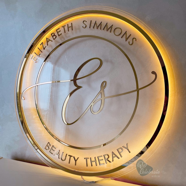 Backlit Custom Logo, 3D LED Logo Sign, Acrylic Custom Shop Signage ...