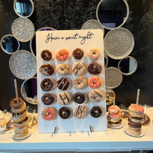 Personalized Donut Wall Wedding Stand, Birthday Donut Decor, Custom ...