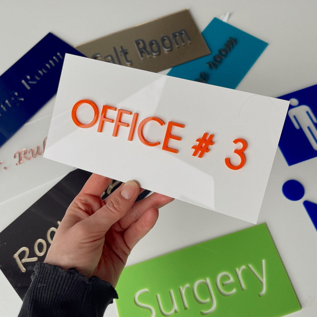 Information Office Door Sign, Custom Acrylic Door Sign, Personalized ...