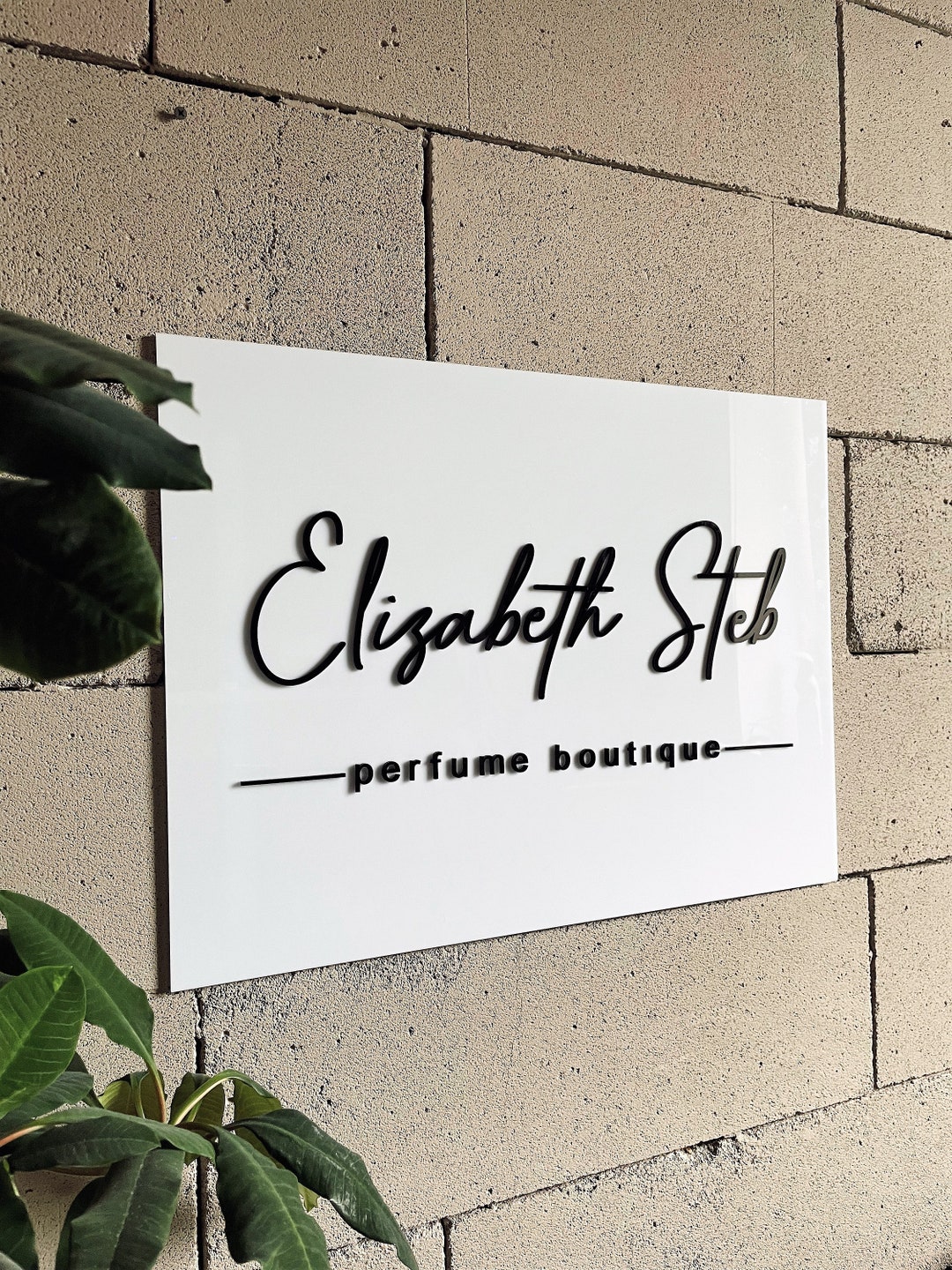 Business Name Sign Custom Business Sign Acrylic Signs - Etsy