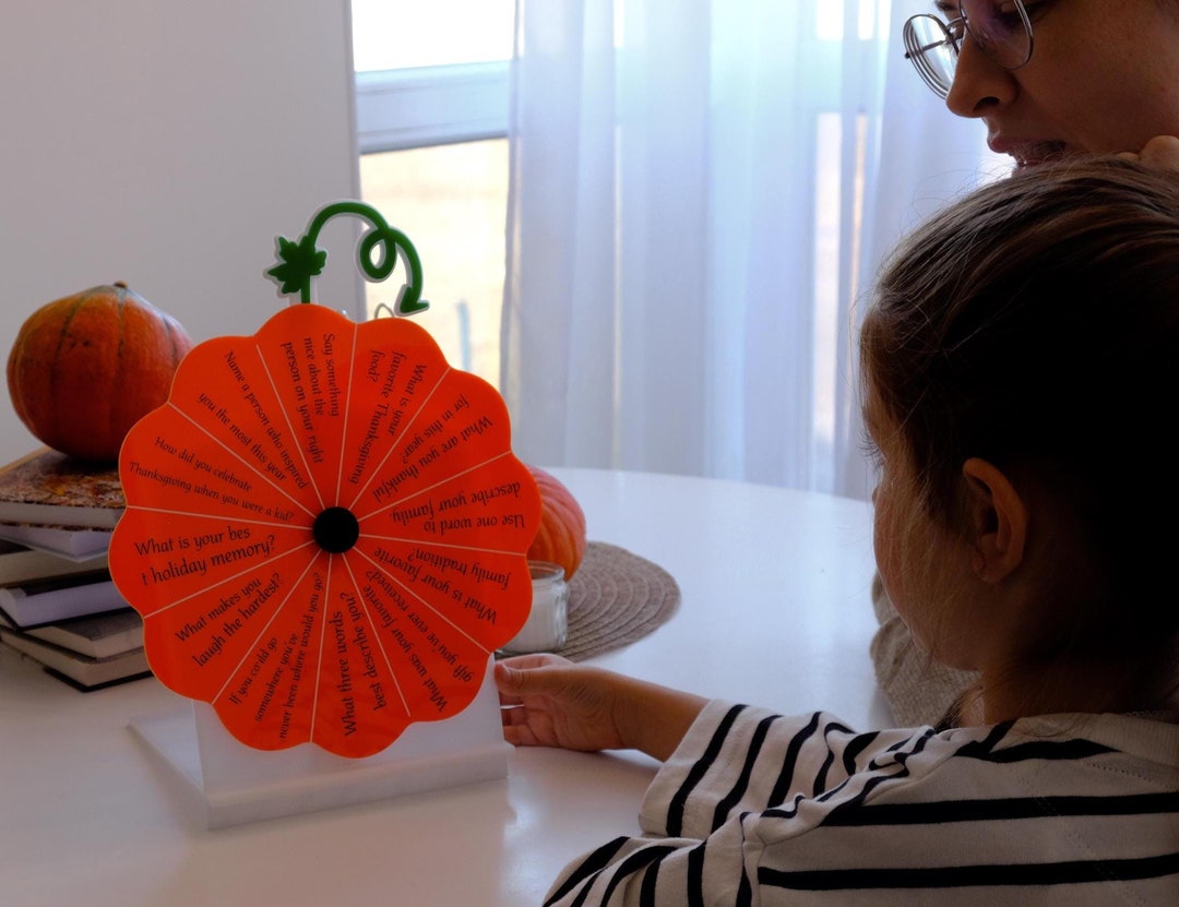 Acrylic Wheel Game, Prize Wheel Spinner, Thanksgiving Family Activity ...