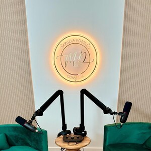 Custom Neon Sign for Business, Salon Lighting Logo Sign, Wall Reception ...