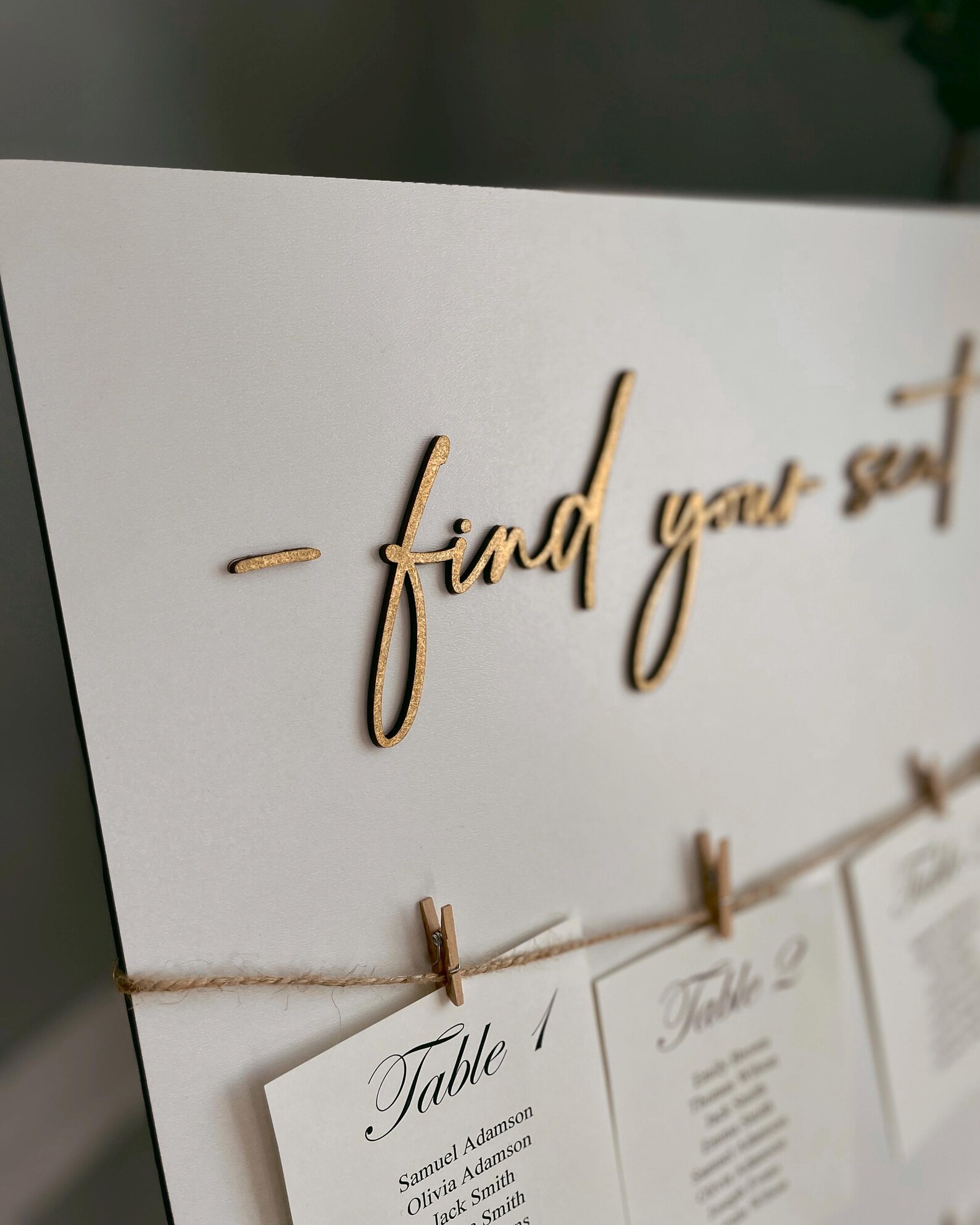 Custom Table Seating Chart, Wedding Place Organized, Engagement Party ...