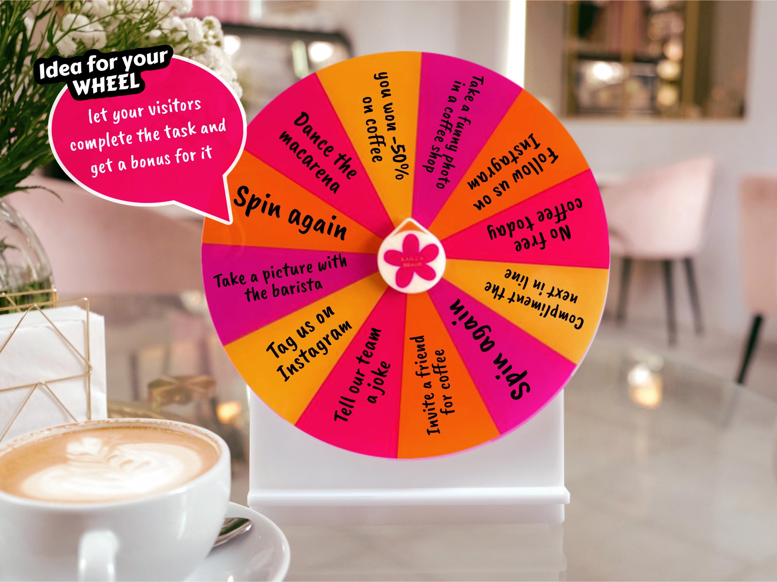 Spin and Win Wheel for Guests, Custom Family Game, Office Party ...
