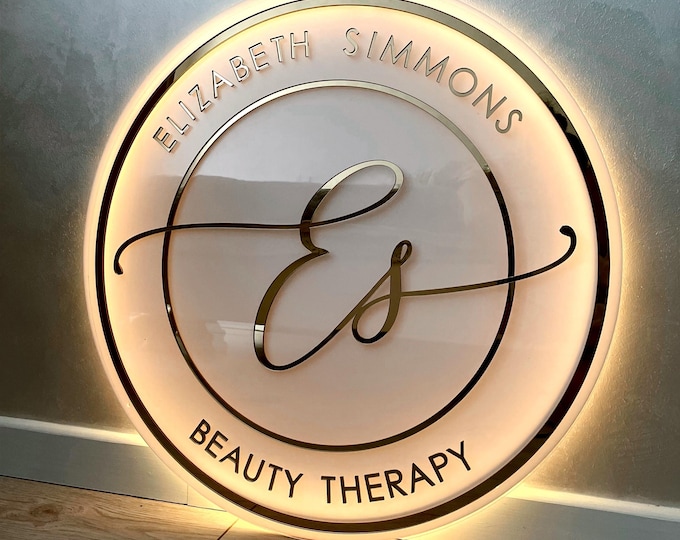 Custom Acrylic LED Neon Sign – Personalized 3D Light up Logo Sign for ...