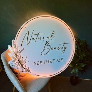 Round Acrylic Logo Sign Custom Signage for Business Round - Etsy