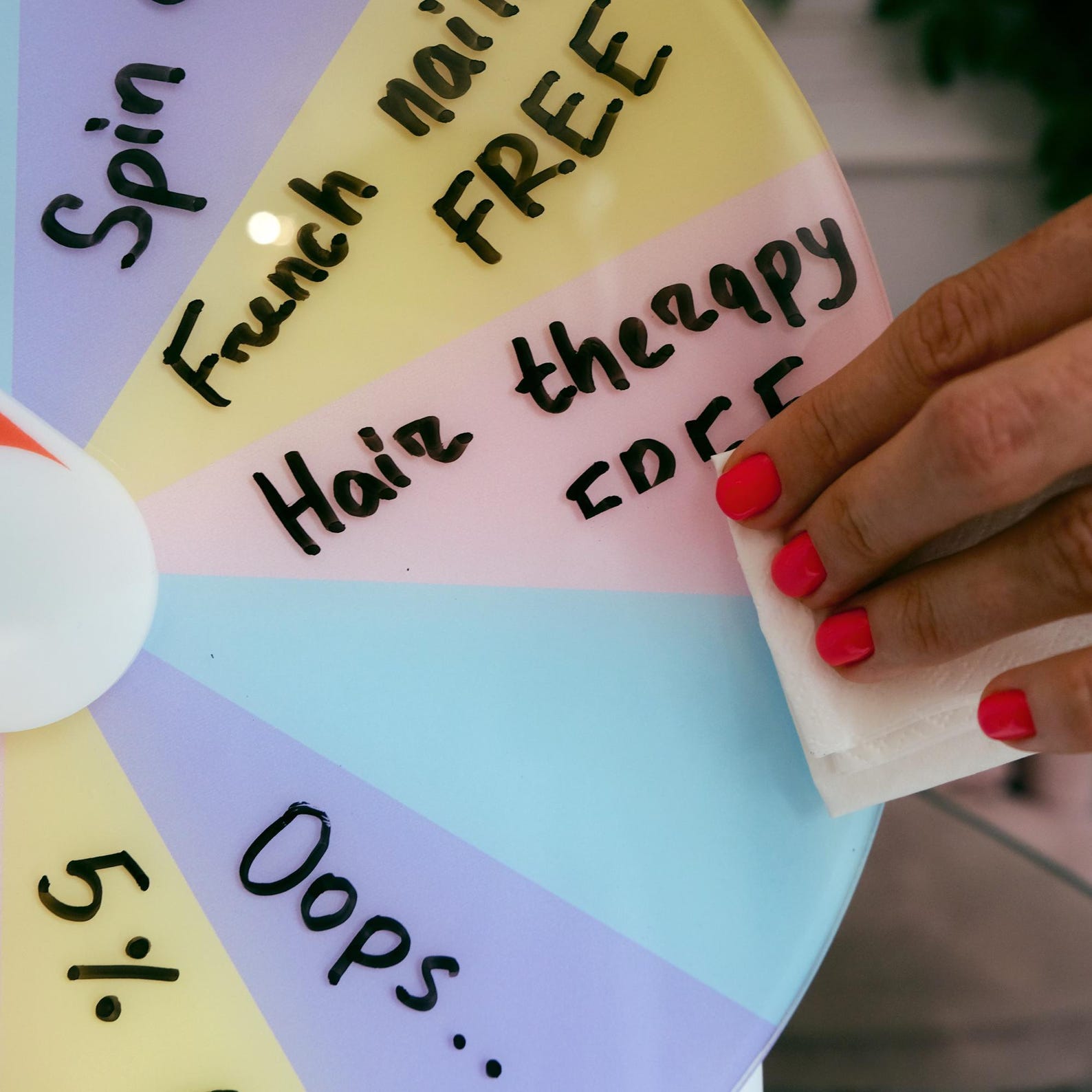 Custom Spin Wheel Game, Business Prize Game Wheel for Guests Customers ...