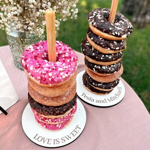 Personalized Donut Wall Wedding, Birthday Donut Party, Wedding Candy ...