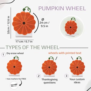 Thanksgiving Game, Acrylic Spinning Wheel, Personalized Family Activity ...