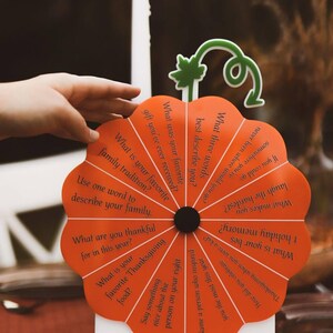 Thanksgiving Game, Acrylic Spinning Wheel, Personalized Family Activity ...