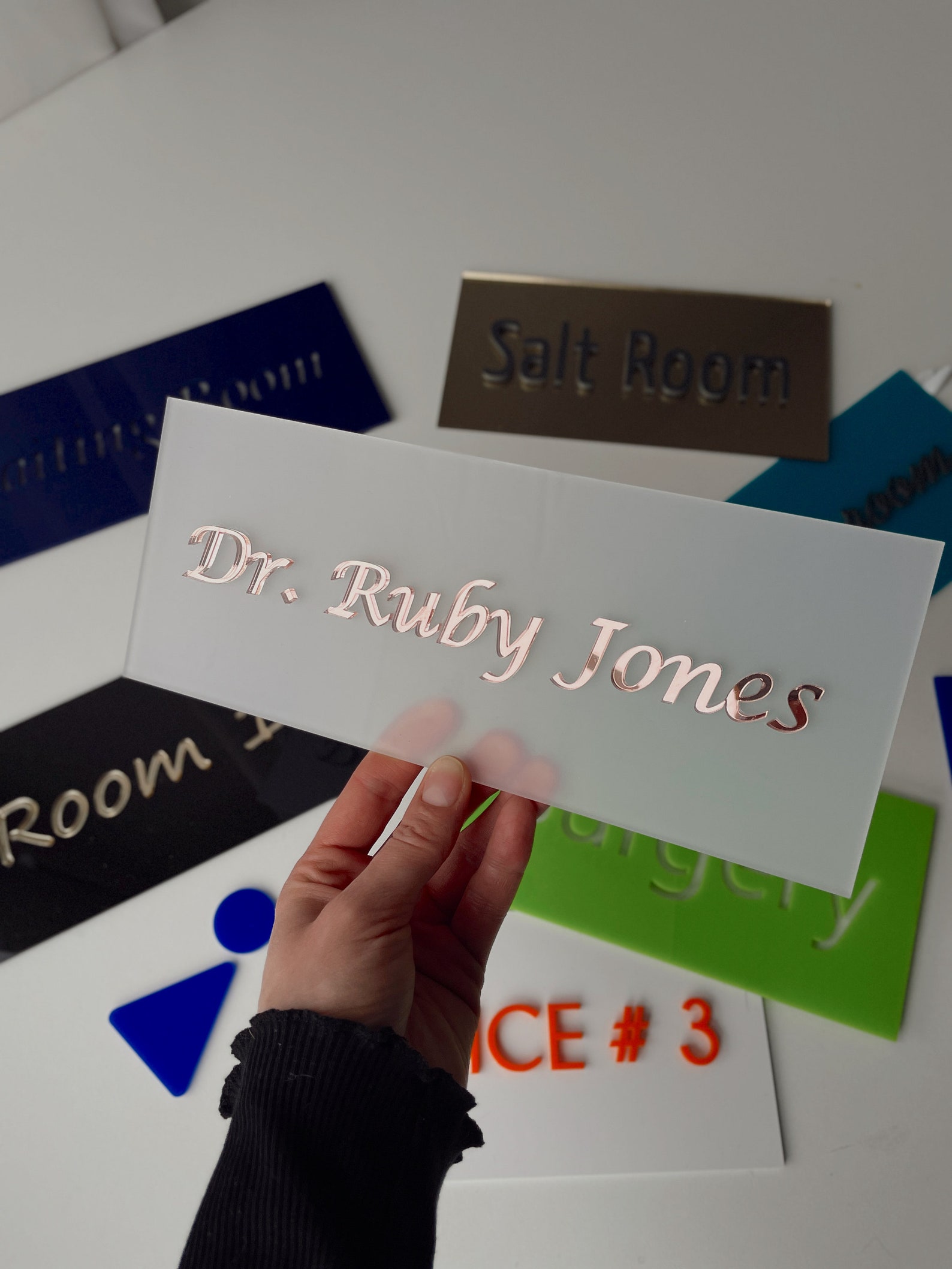 Custom Door Name Plate | Business Sign Name Plate | Acrylic Executive ...