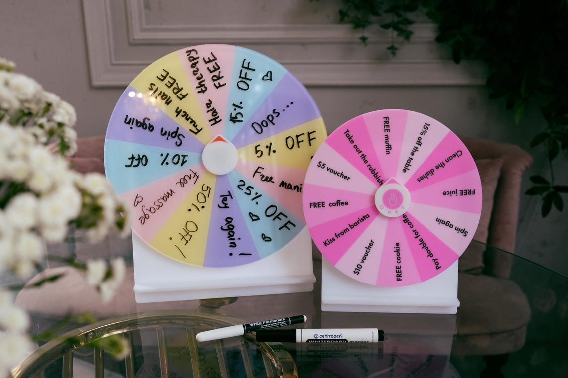 Spin and Win Wheel for Guests, Custom Family Game, Office Party ...