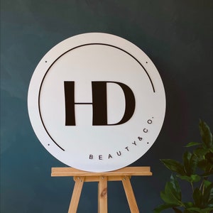 Round Acrylic Logo Sign Custom Signage for Business Round - Etsy