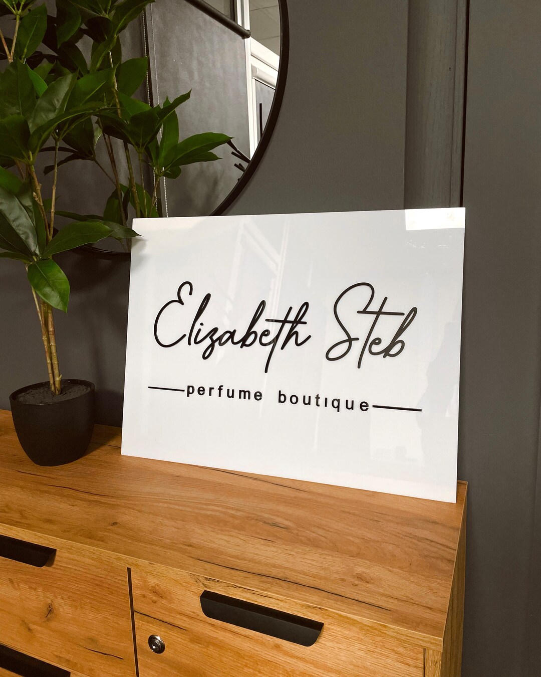 Acrylic Business Sign, Company Name Signage, Wall Logo Sign for Office ...