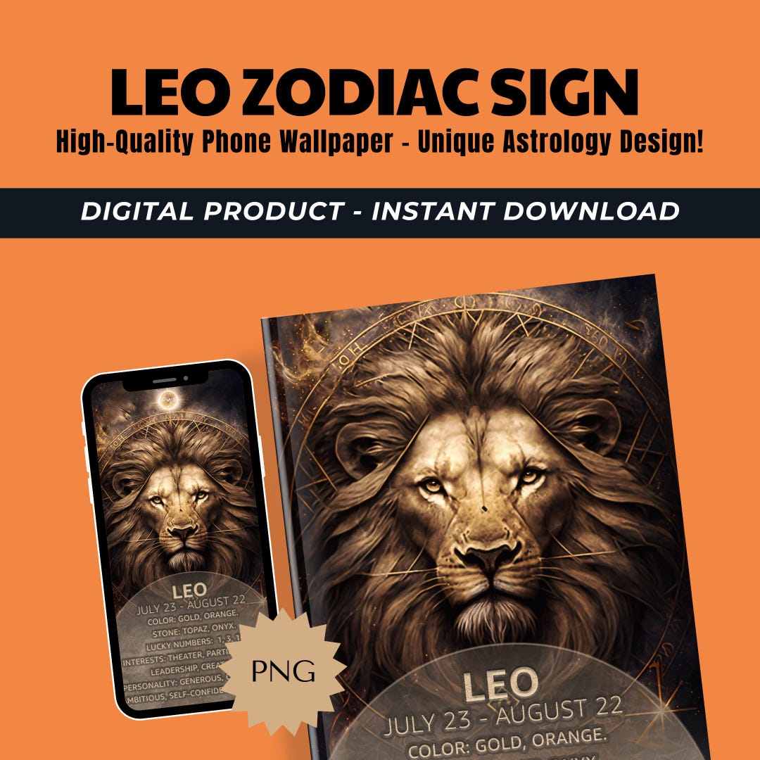 Leo Wallpaper Phone, Leo Zodiac Sign High-quality Phone Wallpaper ...