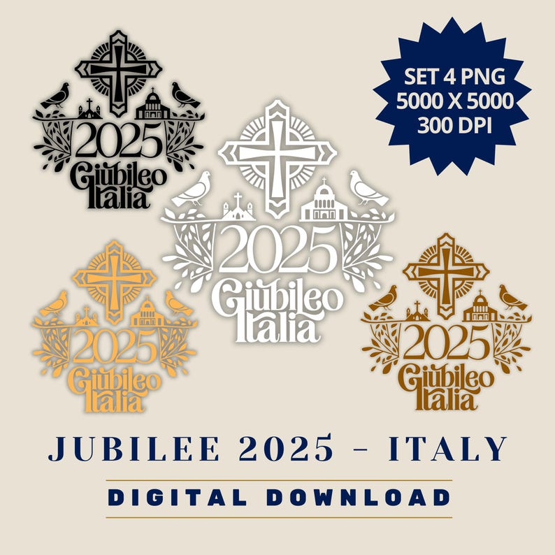 Jubilee 2025 Logo Bundle Colorful and Versatile Designs for Any ...