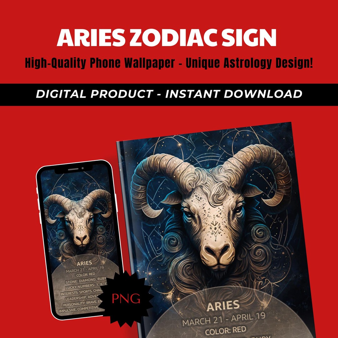 Aries Zodiac Sign Wallpaper Phone, High-quality Phone Wallpaper ...