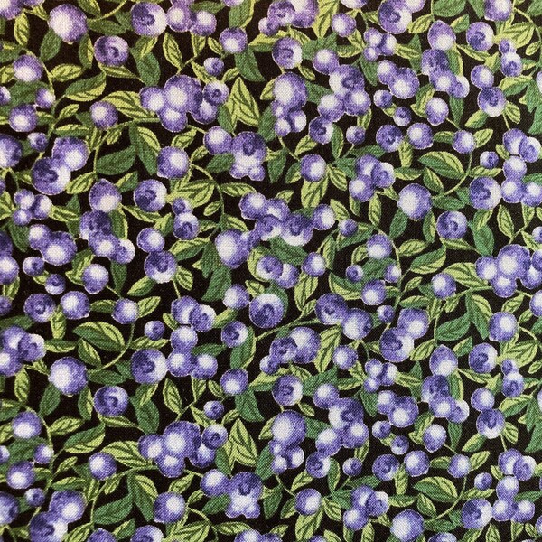 Blueberry Fabric - Etsy