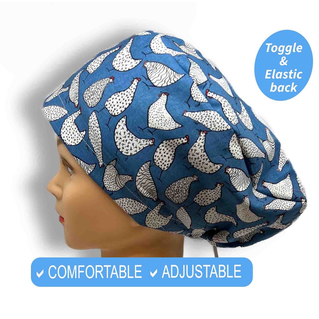 Chicken Scrub Cap Scrub Hats, Scrub Caps for Women Euro Style, Surgical ...
