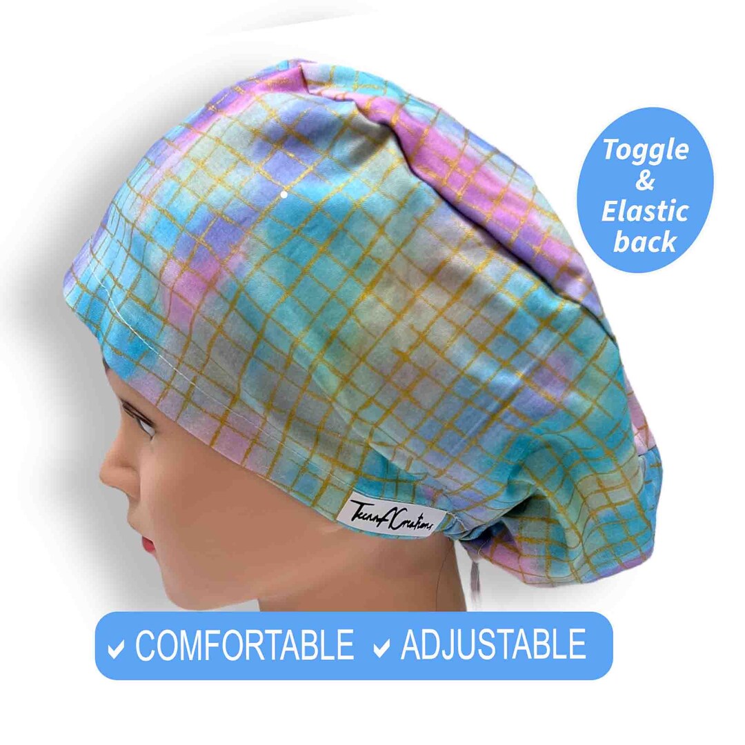 Euro Scrub Hats | Anesthesia Scrub Caps for Women, Satin Lined Option ...