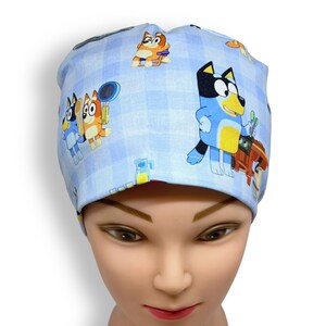 Bluey Scrub Hats | Satin Lined Scrub Caps for Women, midwife Gift ...