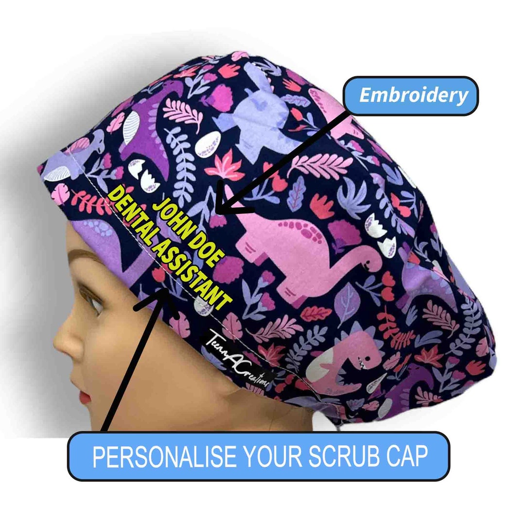 Custom Scrub Cap Personalised Scrub Hats Embroidered Mens Etsy