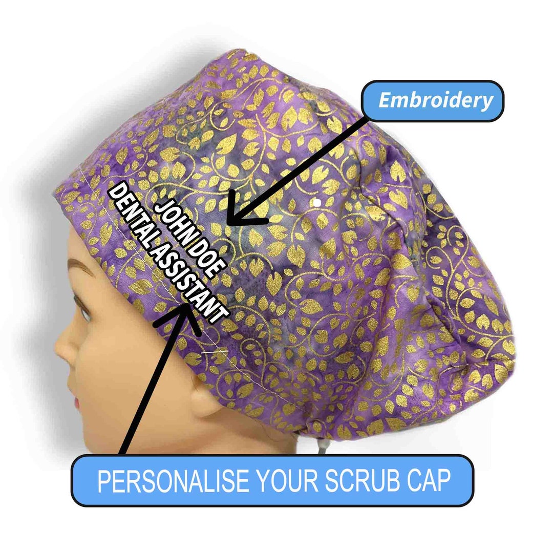 Custom Scrub Cap Personalised Scrub Hats Embroidered Mens Etsy