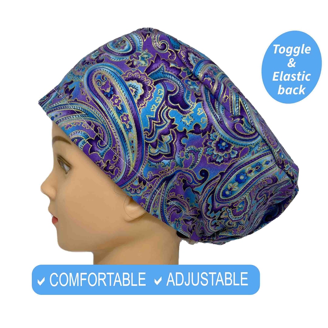 Scrub Cap | Scrub Hats, Optional Satin Lined Scrub Caps for Women, Euro ...