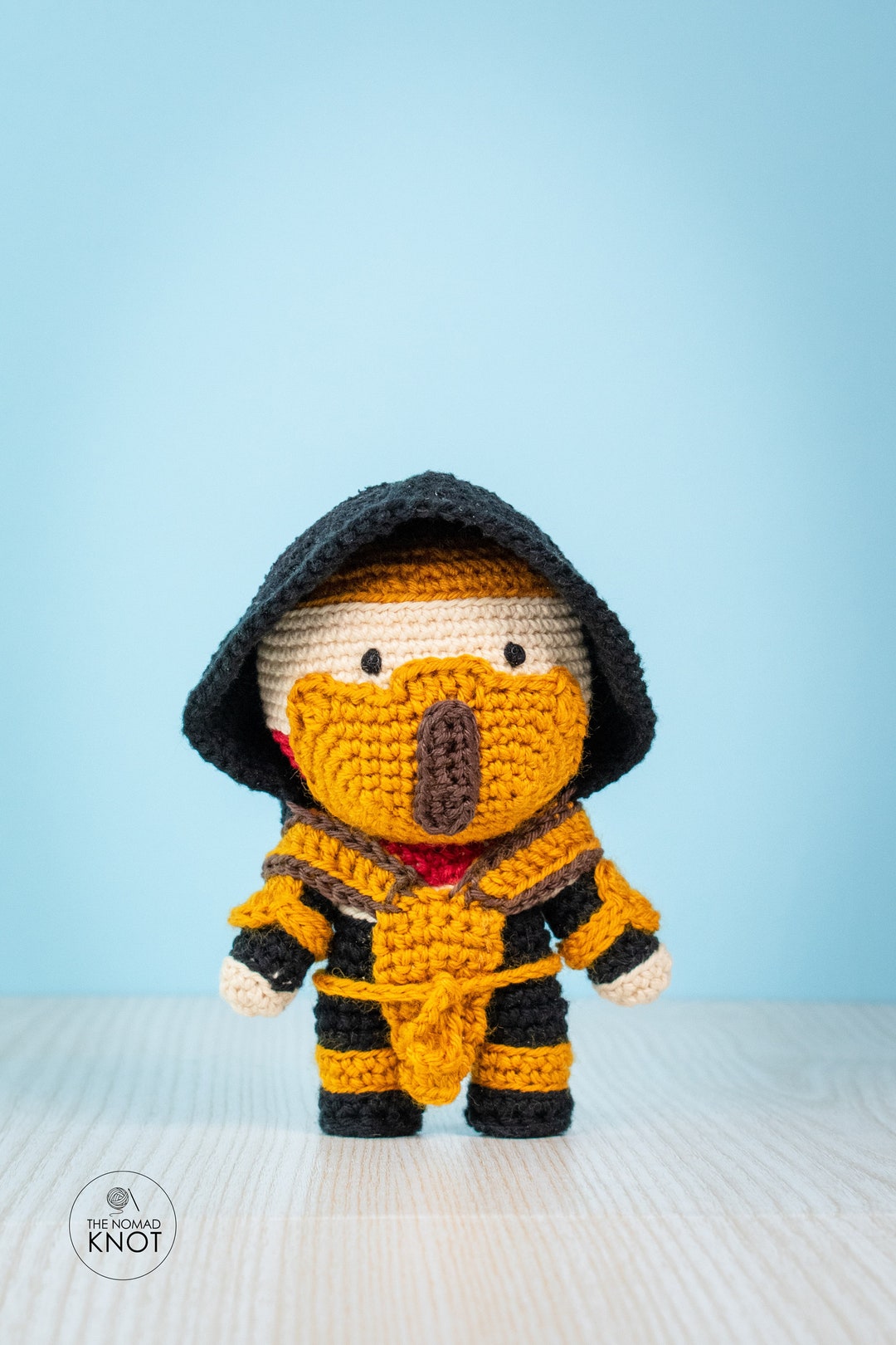 Kid Scorpion Crochet Pattern | Mortal Kombat Amigurumi Toy | Samurai ...