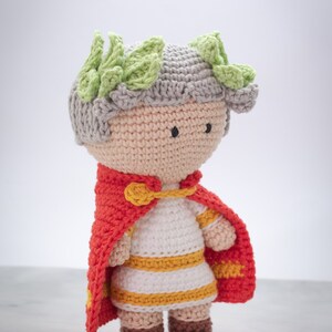 Julius Caesar Crochet Pattern | Roman Amigurumi Toy | Crochet Doll PDF ...