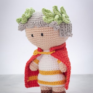 Julius Caesar Crochet Pattern | Roman Amigurumi Toy | Crochet Doll PDF ...