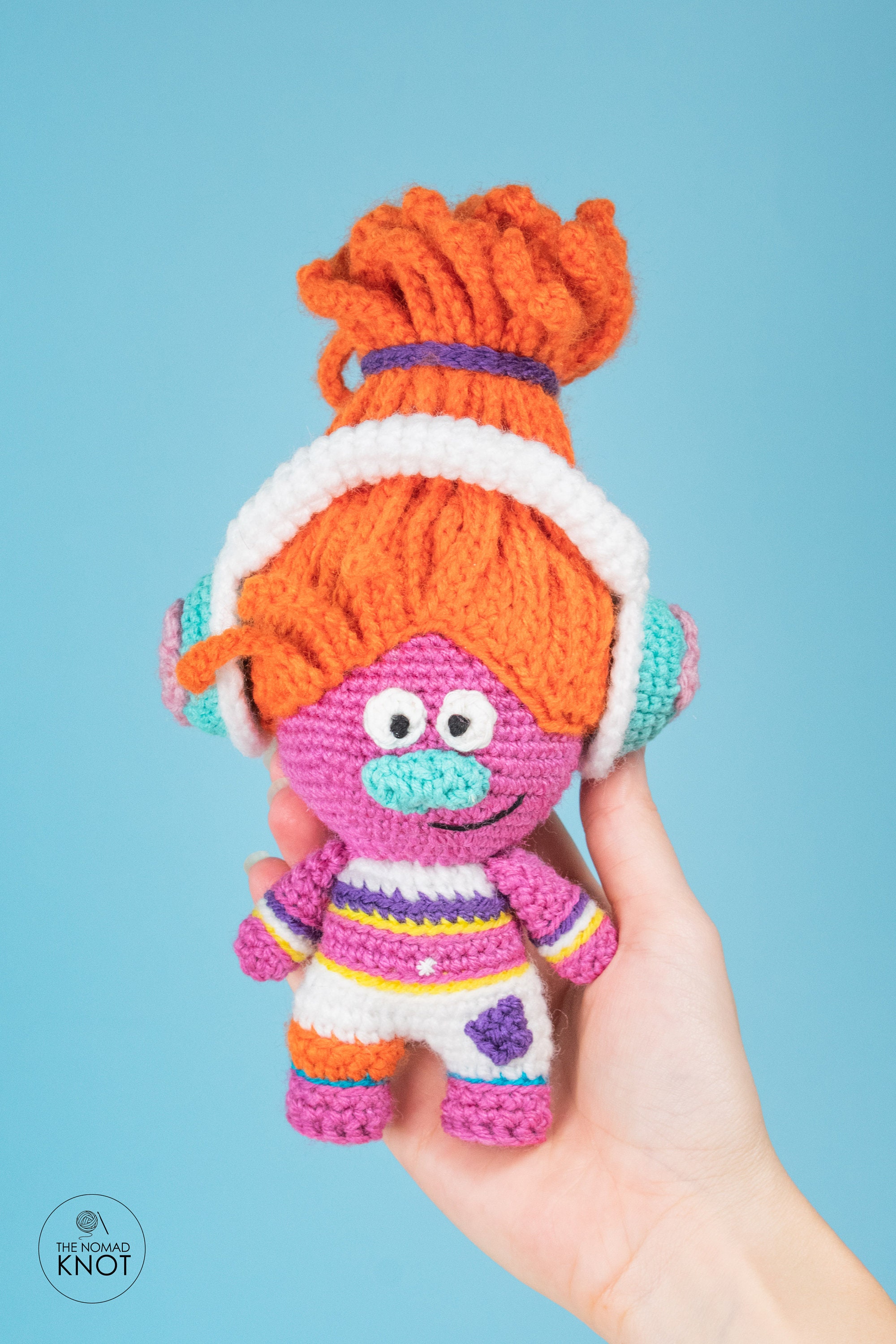 Dj Troll Kid Crochet Pattern Troll Miniature Amigurumi Soft - Etsy