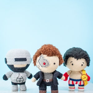 Cyborg Amigurumi Pattern | Terminator Crochet Toy PDF | Robot Amigurumi ...