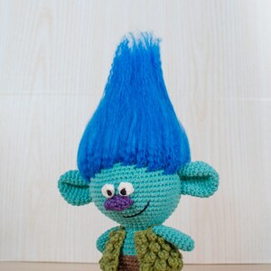 Branch Troll Kid Crochet Pattern | Troll Miniature Amigurumi Soft Toy ...