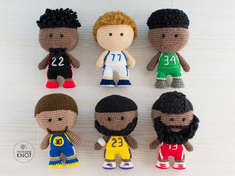 Basketball Player Amigurumi Crochet Pattern (PDF Download) - Etsy
