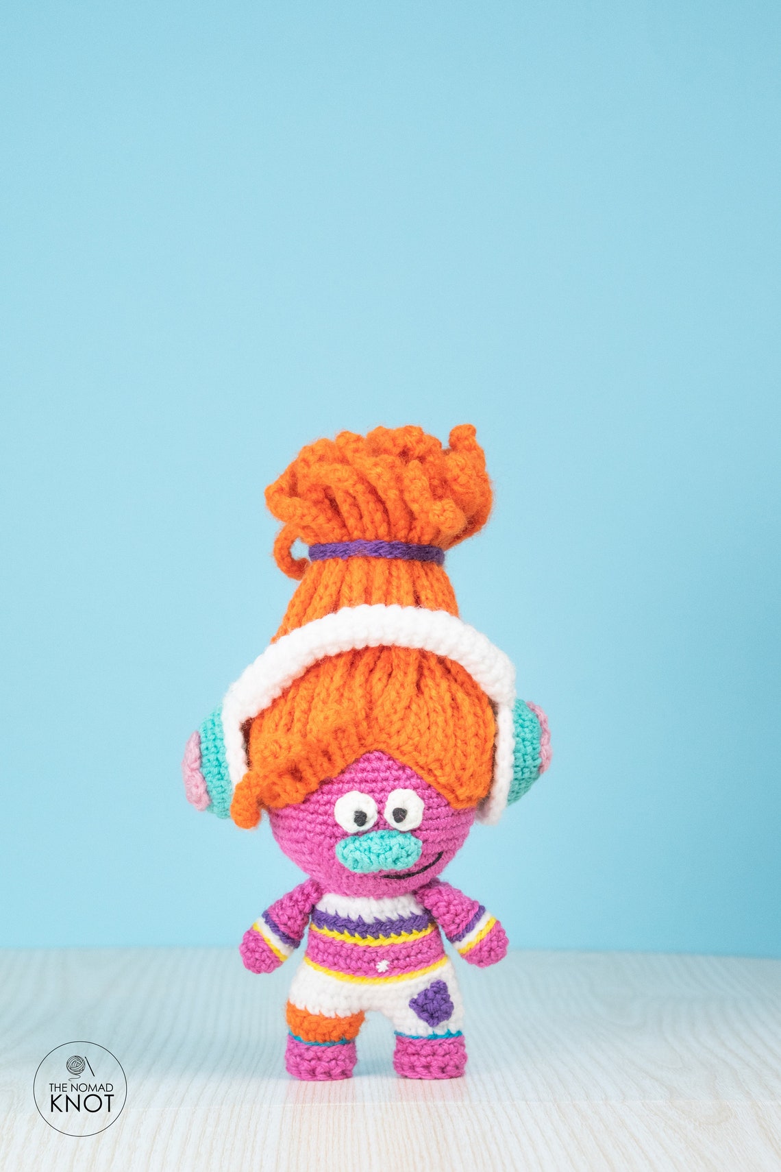 Dj Troll Kid Crochet Pattern Troll Miniature Amigurumi Soft - Etsy
