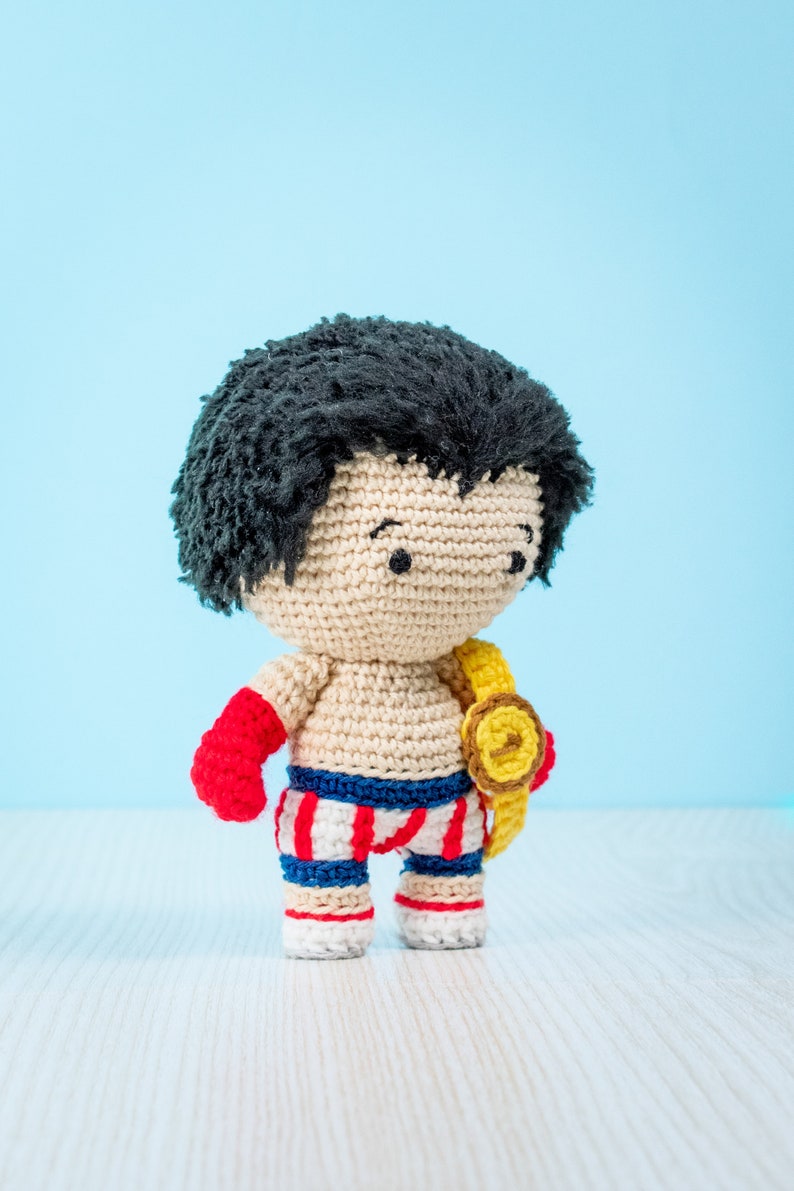 Rocky Amigurumi Pattern Boxer Crochet Toy PDF Pugilist - Etsy