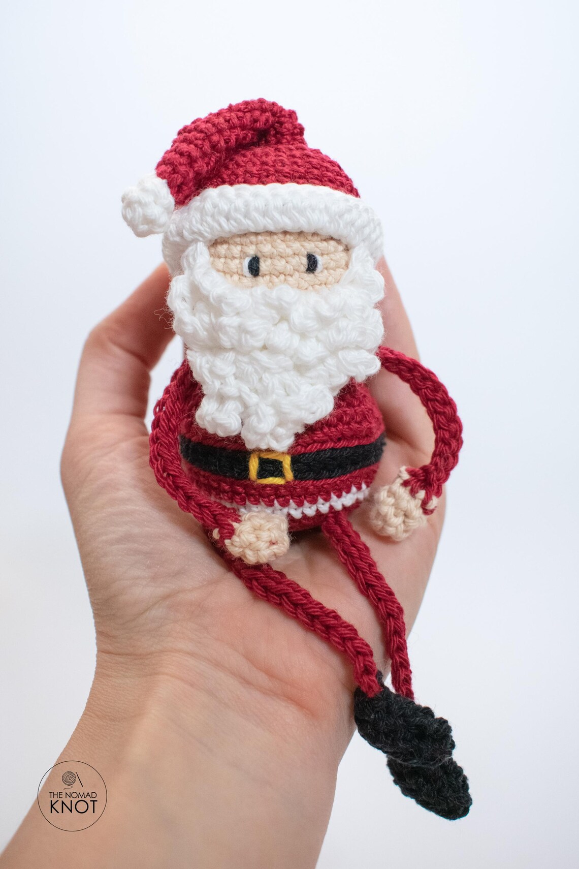Skinny Santa Claus Crochet Pattern: Christmas Amigurumi Ornament (PDF ...