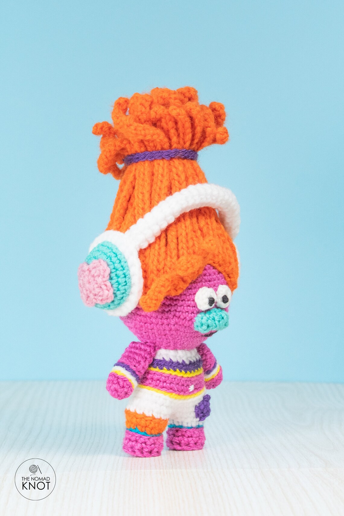 Dj Troll Kid Crochet Pattern Troll Miniature Amigurumi Soft | Etsy