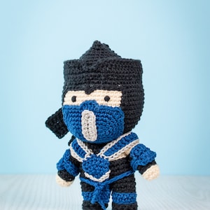 Kid Subzero Crochet Pattern | Mortal Kombat Amigurumi Toy | Samurai ...