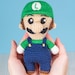 Luigi Crochet Pattern Amigurumi PDF Download Geek Crochet Toy - Etsy