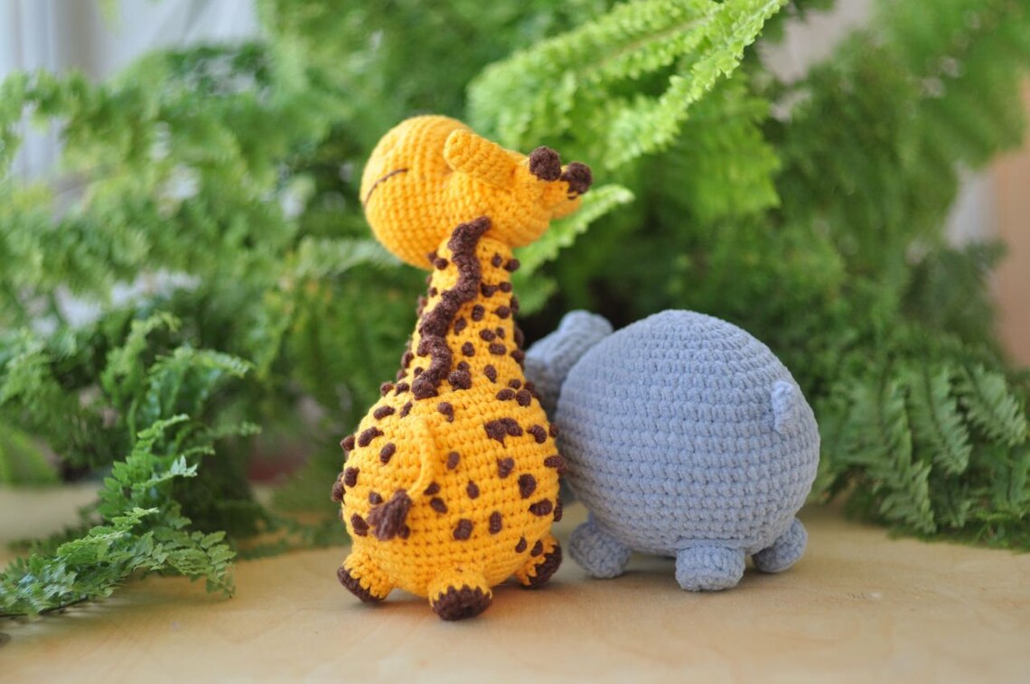 Amigurumi Crochet Pattern Safari Wild Animals, Instant Digital Download ...