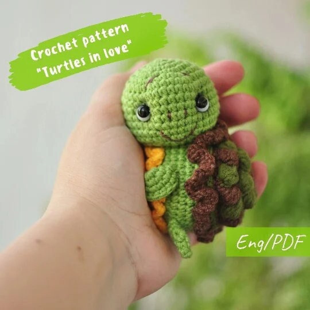 Amigurumi Crochet Pattern Tiny Turtles, Instant Digital Download PDF ...